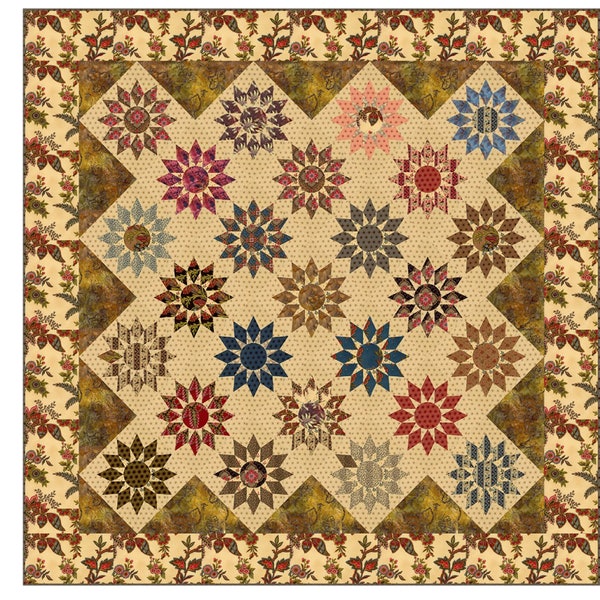 Star Bloom Quilt Pattern - Etsy