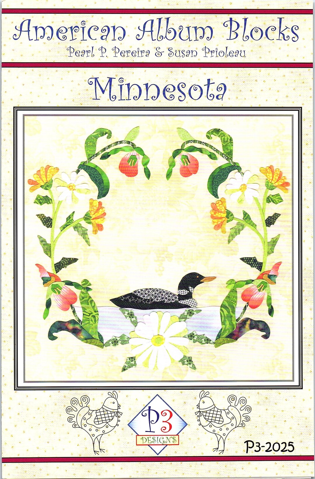 American Album Blocks Minnesota Block 25 pattern From: P3 Designs - Etsy