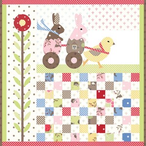 Spring Break easy Pieced and Applique Mini Quilt Pattern From: Bunny ...