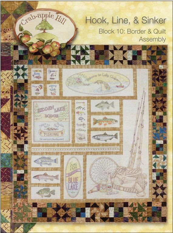 Hook Line & Sinker 10-month Block of the Month Quilt | Etsy