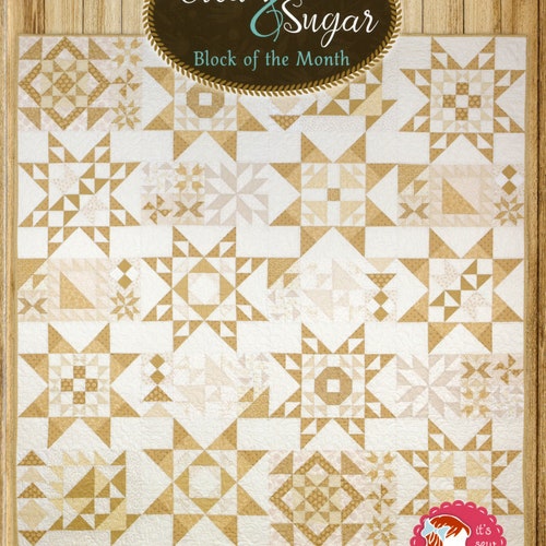 Cream & Sugar Block of the Month Quilt Pattern From It's | Etsy