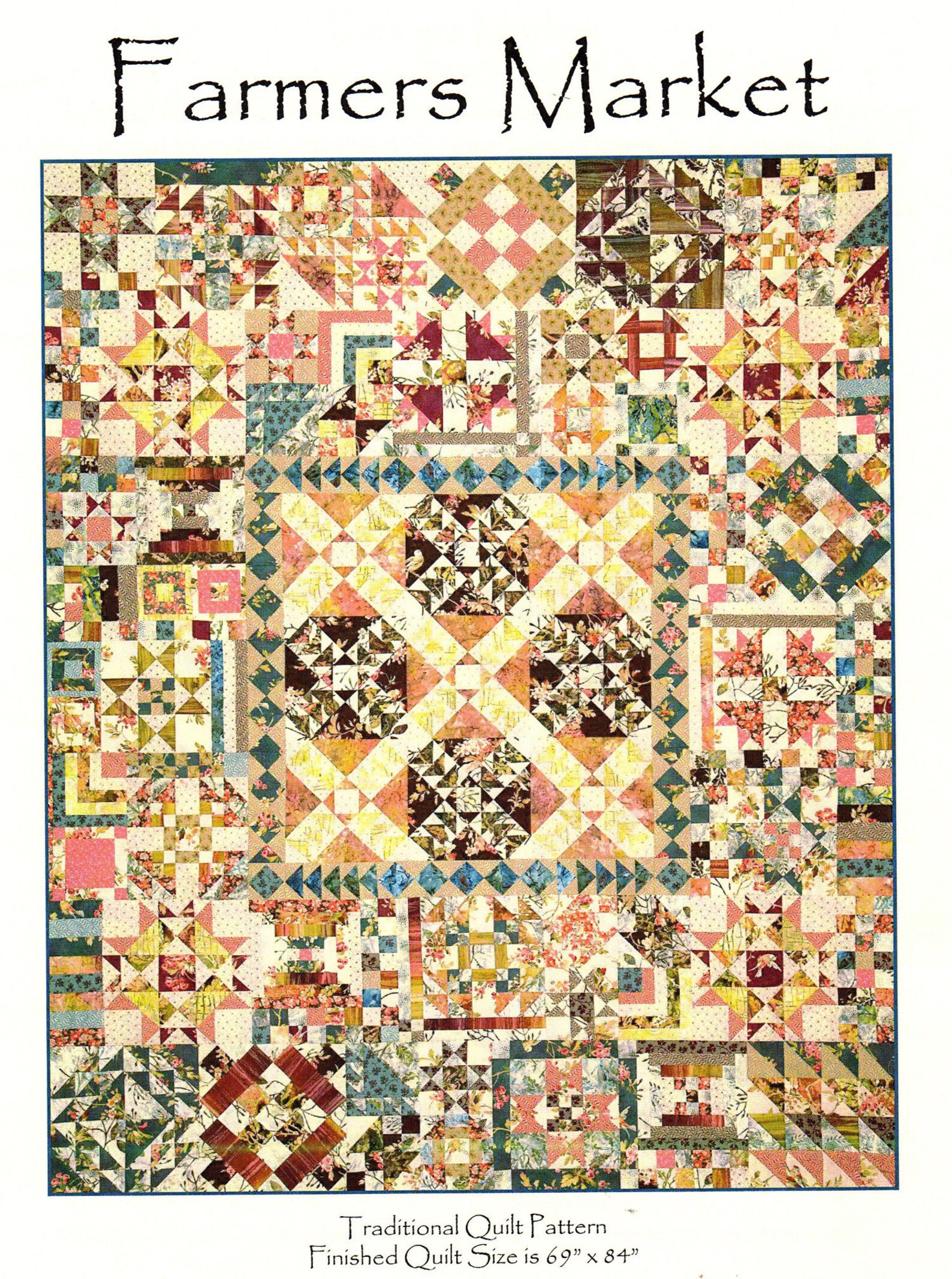 Farmers Market 12-month Block of the Month Quilt Pattern By: - Etsy