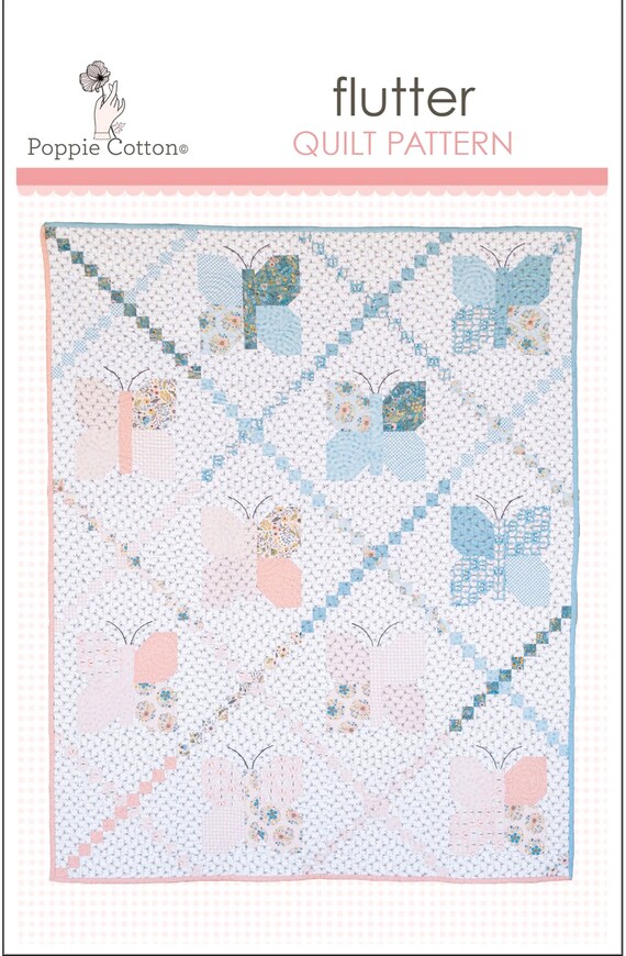Flutter quilt Pattern Layer Cake Friendly From: Poppie - Etsy
