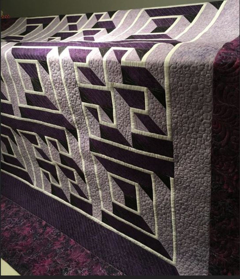 Labyrinth Walk pieced Quilt Pattern By: Christopher Florence - Etsy