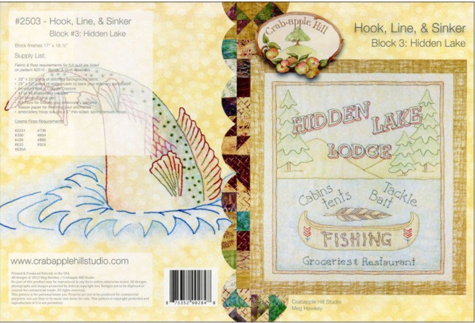 Hook Line & Sinker 10-month Block of the Month Quilt | Etsy