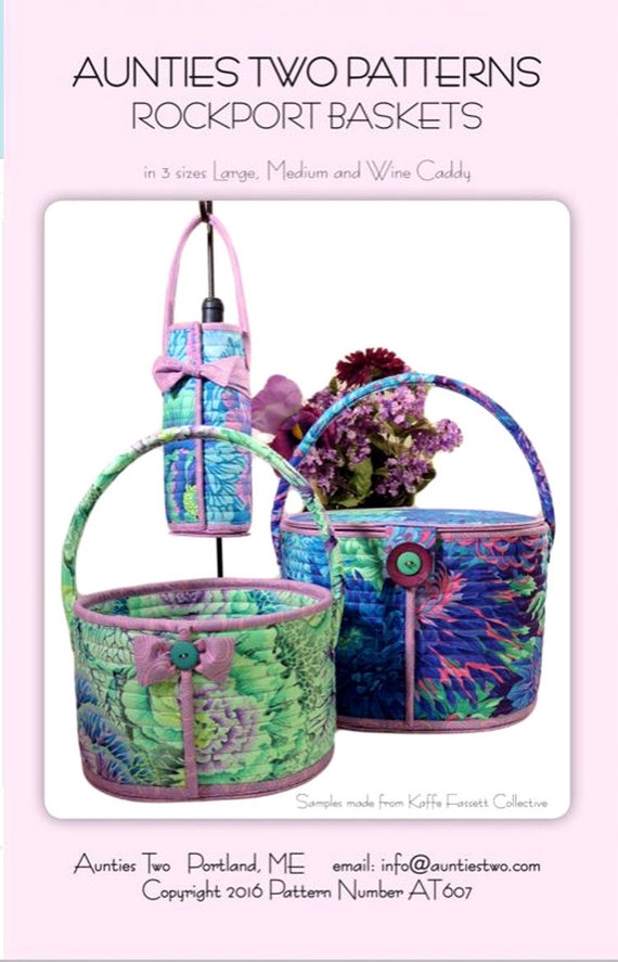 Rockport Baskets sewing Pattern From: Aunties Two Patterns - Etsy