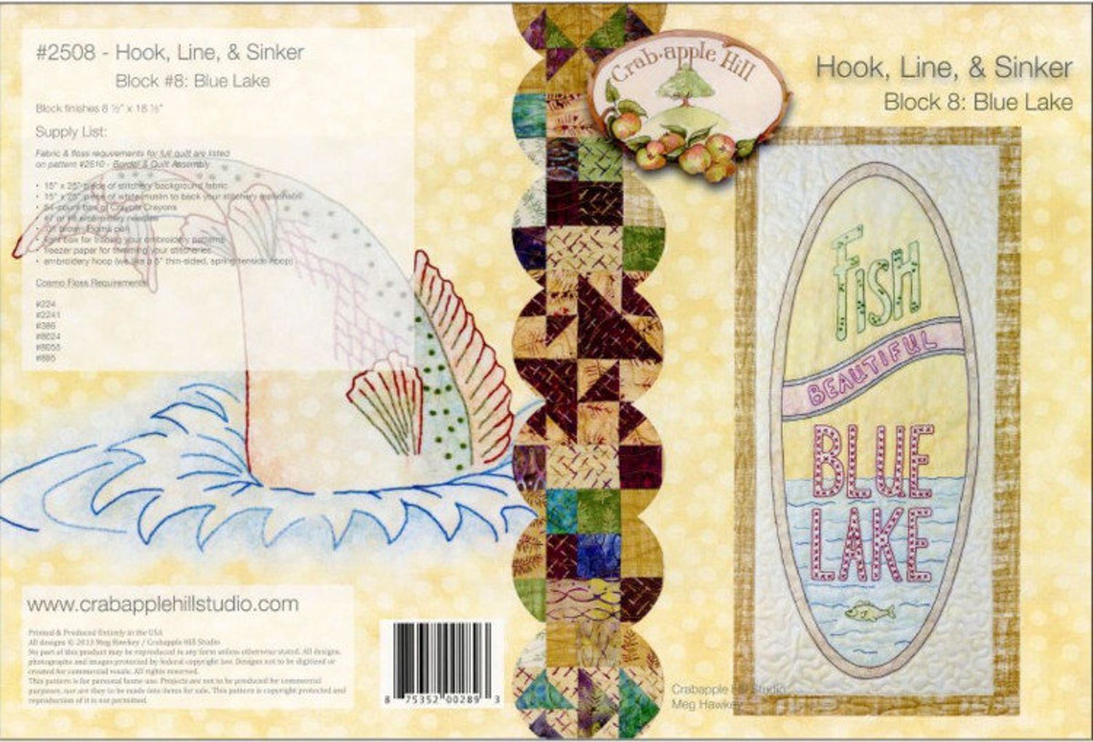 Hook Line & Sinker 10-month Block of the Month Quilt | Etsy