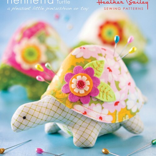 Heather Bailey Henrietta Turtle Pincushion/toy Sewing Pattern - Etsy