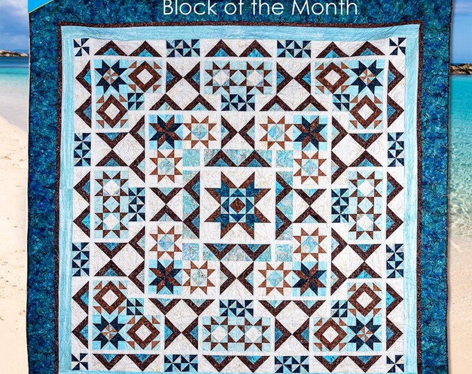 Beach Camping block of the Month Quilt Pattern Complete By: Daniela ...