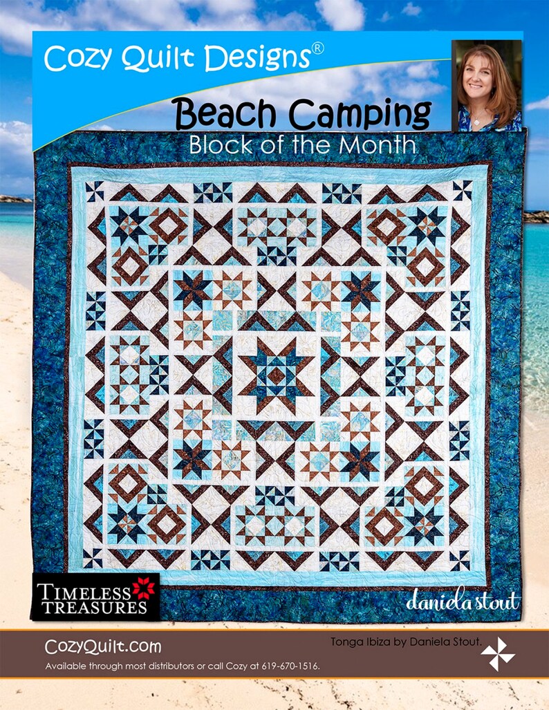 Beach Camping block of the Month Quilt Pattern Complete - Etsy