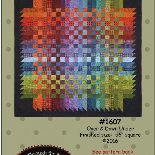 Over & Down Under Quilt Pattern by Bonnie Sullivan of Folk Art - Etsy