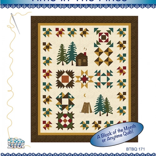 TREES Paper Pieced Block Pattern in PDF | Etsy