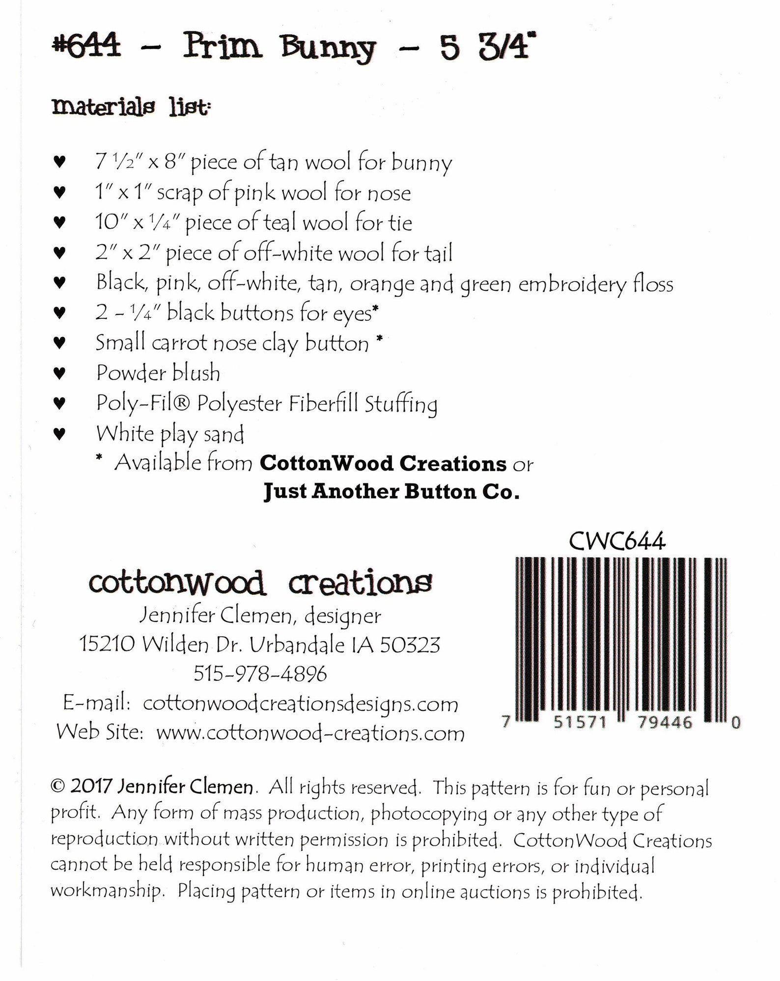 Prim Bunny rabbit Pincushion Sewing Pattern By: Jennifer - Etsy