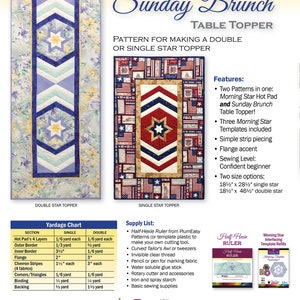 Sunday Brunch Table Topper *sewing Pattern* From: Plumeasy Patterns - Etsy