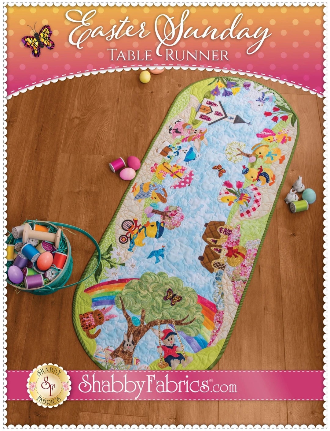Easter Sunday Table Runner *quilted Applique Sewing Pattern* By ...