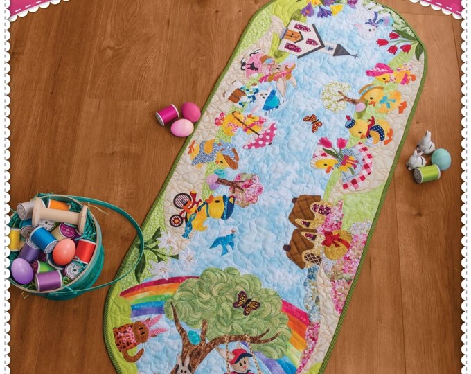 Easter Sunday Table Runner *quilted Applique Sewing Pattern* By ...