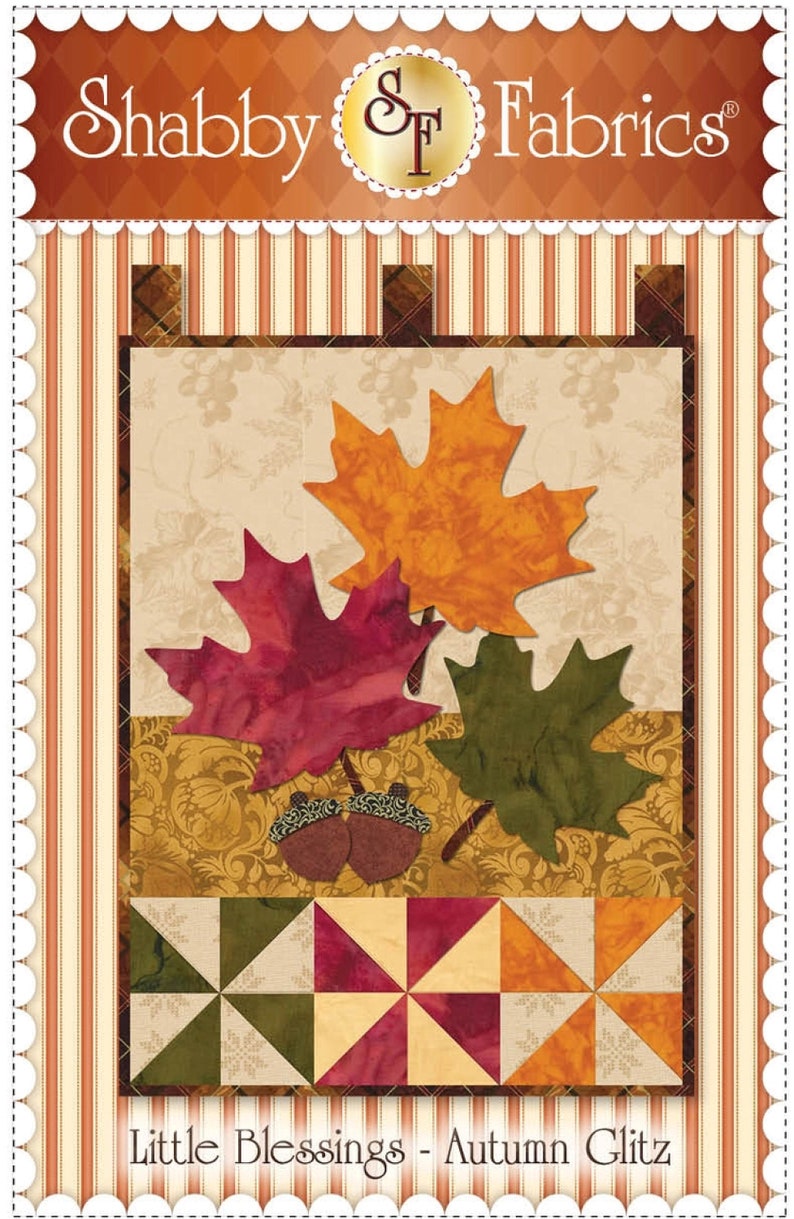 Little Blessings Autumn Glitz wall Hanging Sewing Pattern - Etsy