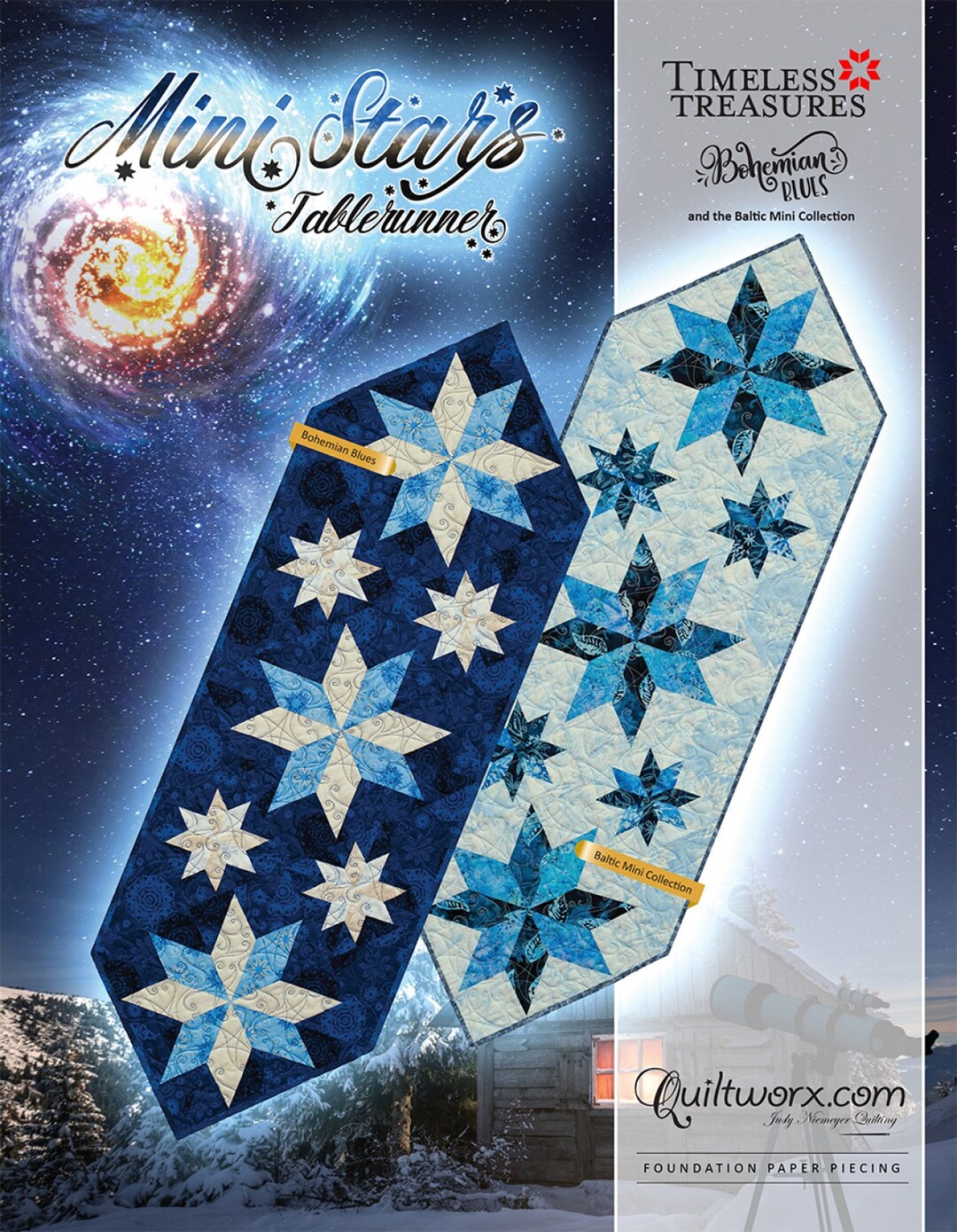 Mini Stars Table Runner *foundation Paper Piecing Pattern* By: Judy ...