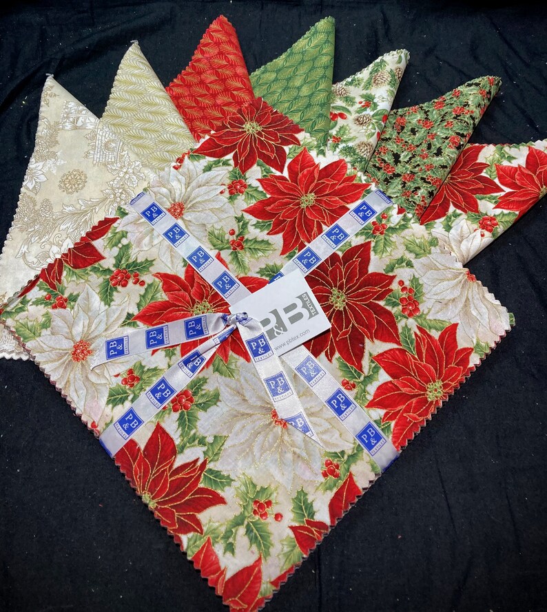 REJOICE Layer Cake 10in x 10in Christmas Fabrics with | Etsy