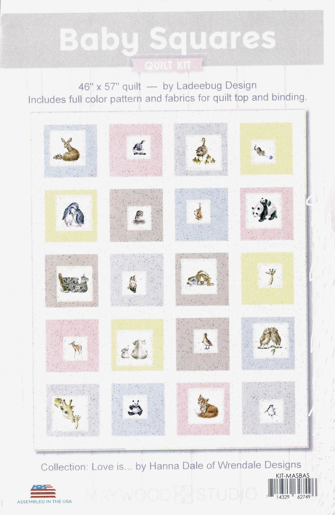 Baby Squares Quilt *panel Pattern* By: Ladeebug Designs - Etsy