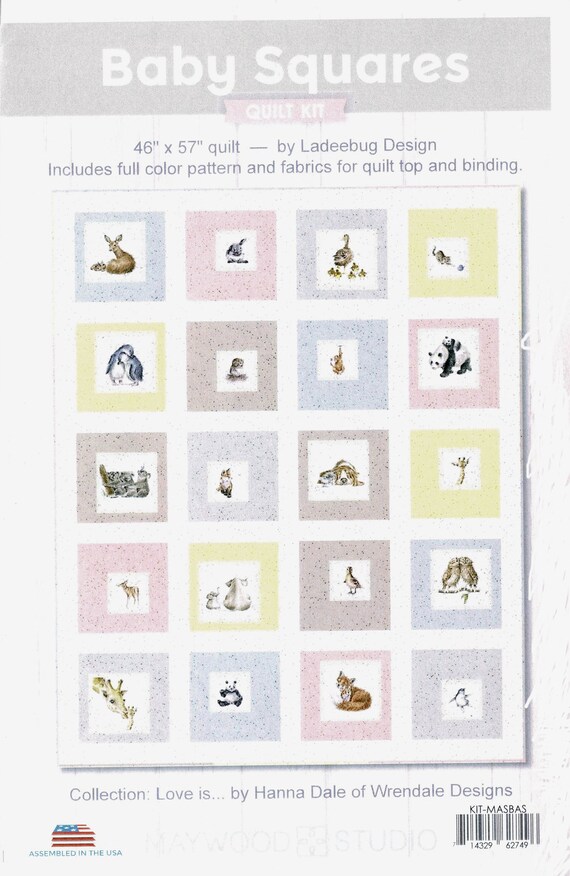 Baby Squares Quilt panel Pattern By: Ladeebug Designs | Etsy