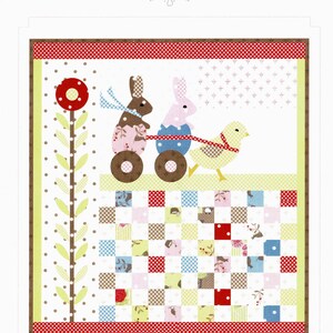Spring Break *easy Pieced and Applique Mini Quilt Pattern* From: Bunny ...