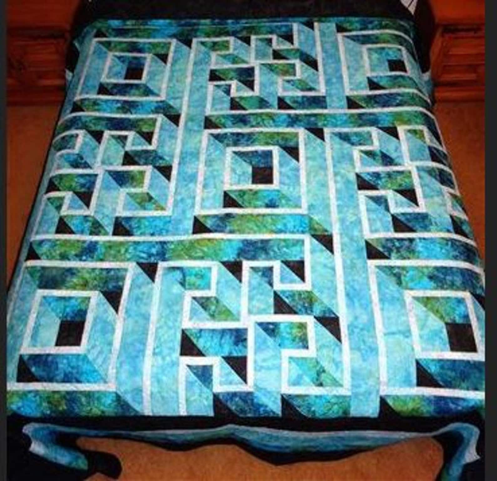 Labyrinth Walk pieced Quilt Pattern By: Christopher Florence - Etsy
