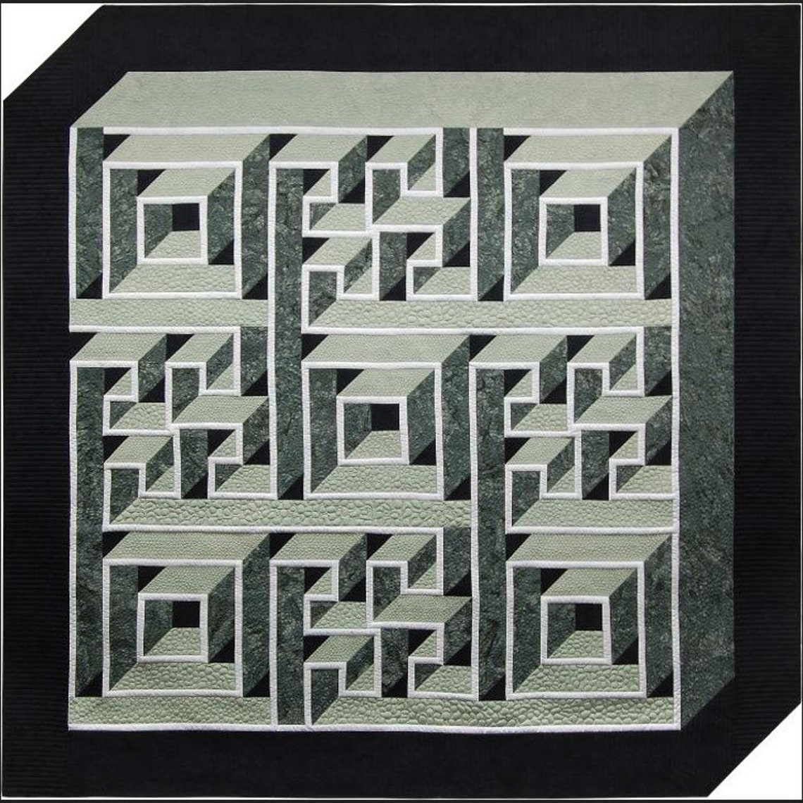 Labyrinth Walk pieced Quilt Pattern By: Christopher Florence - Etsy