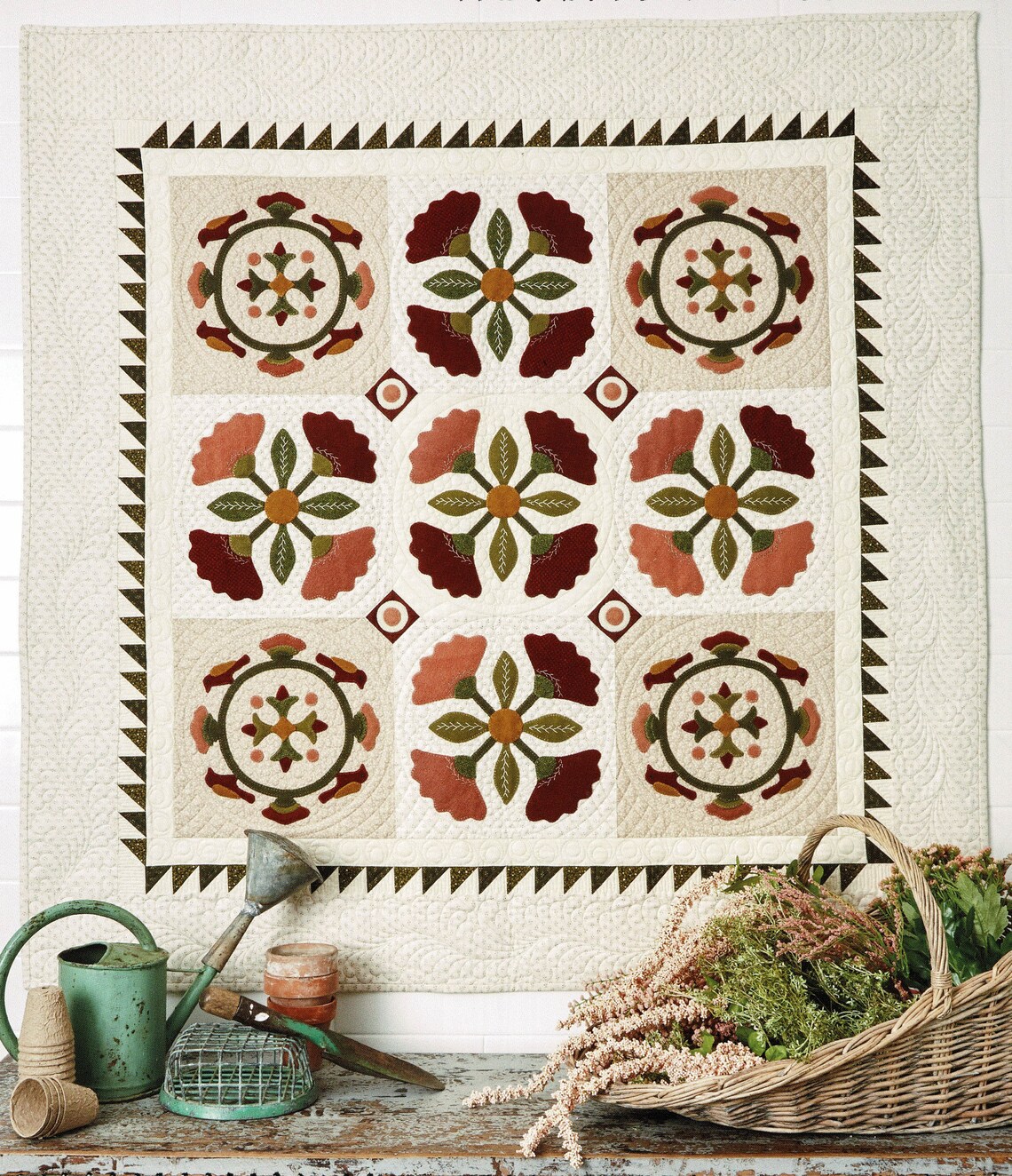 Song Birds in the Garden appliqué Quilt Pattern From: | Etsy