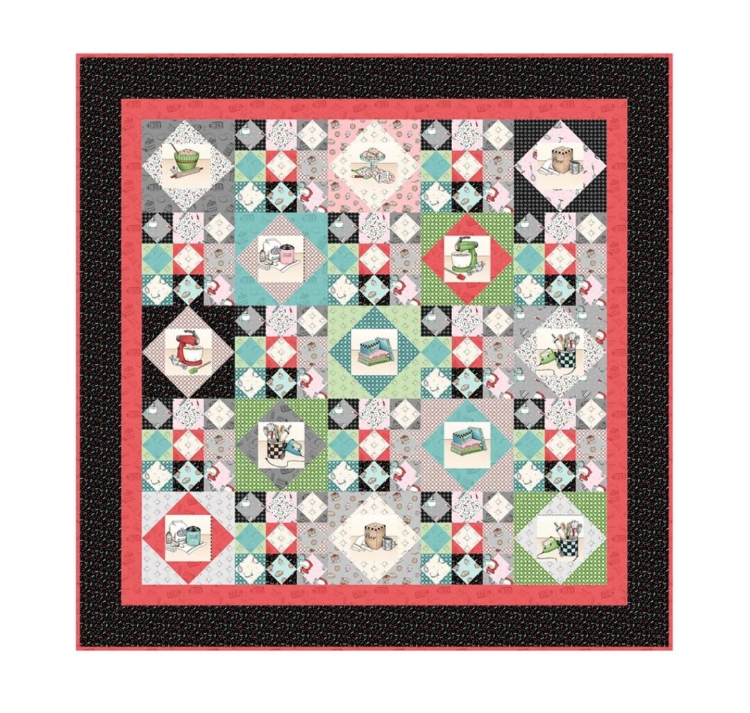 My Mother's Kitchen *quilt Kit* (includes- "happiness is Homemade ...