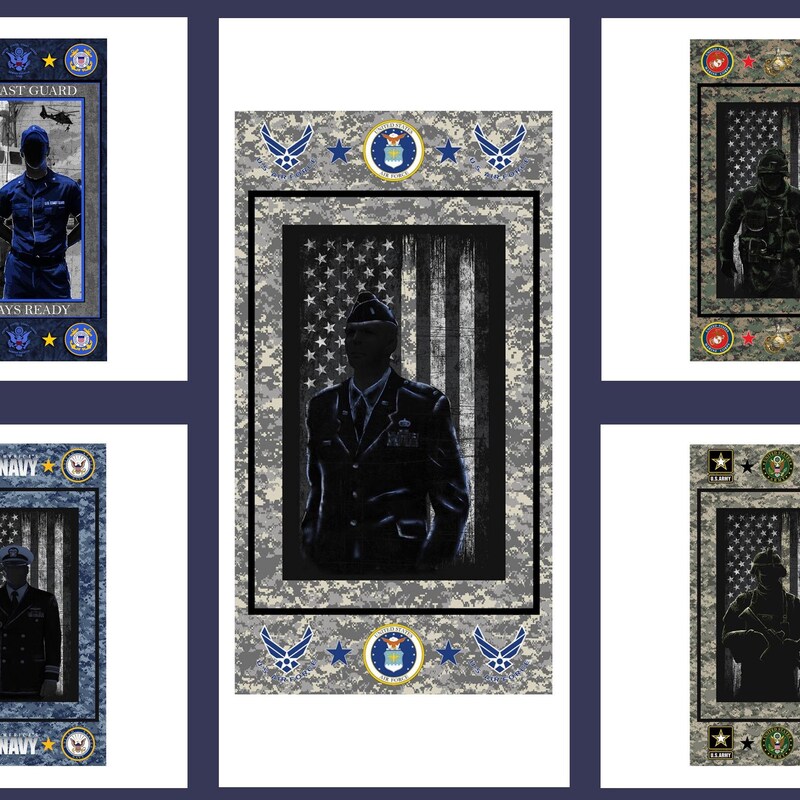 Military Quilt Panel - Etsy