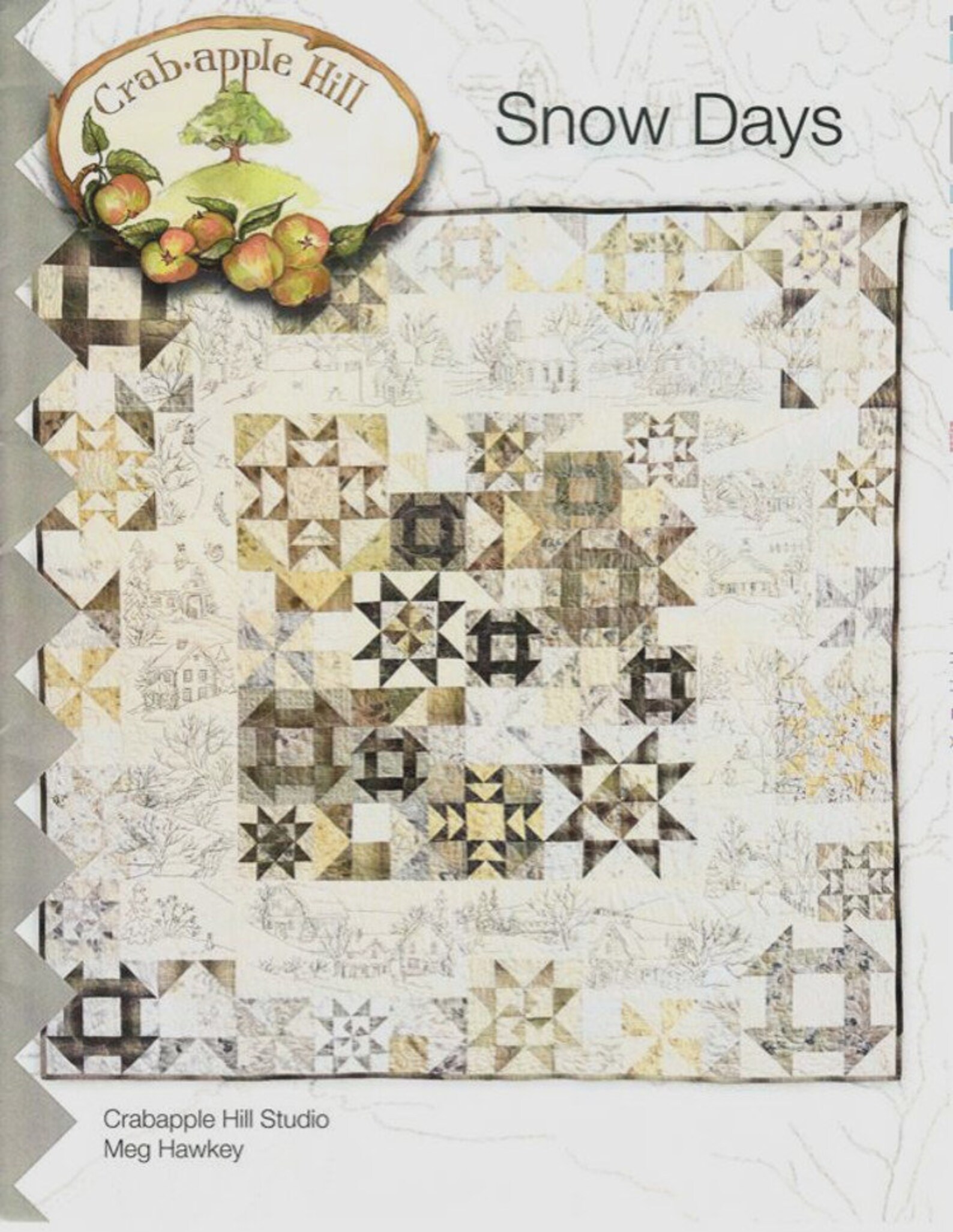 SNOW DAYS Quilt Pattern Fat Quarter Friendly A Hand | Etsy