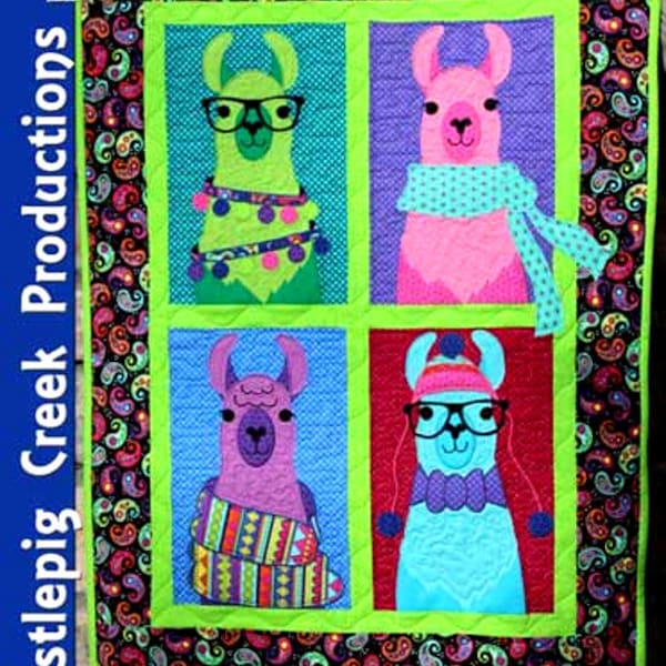 Llama Quilt Pattern - Etsy