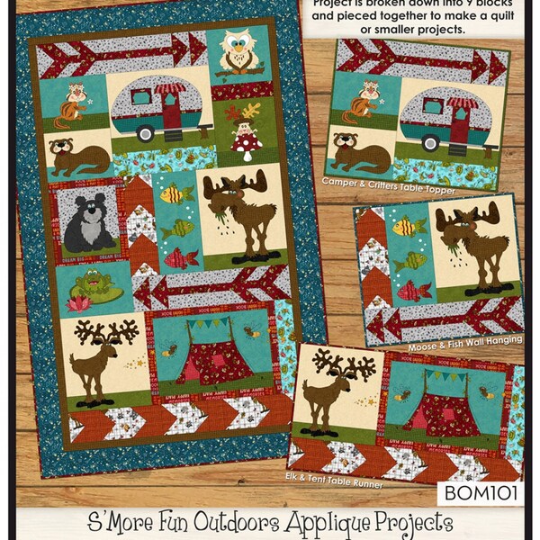 Camping Quilt Pattern - Etsy