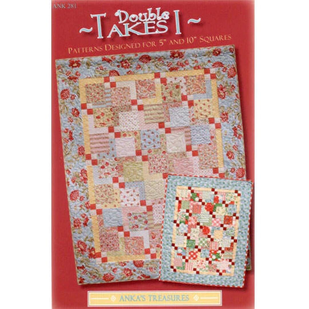 Double Takes 1 *quilt Pattern* From: Anka's Treasures - Etsy