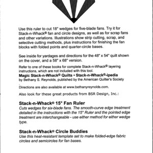 Stack-n-whack 18-degree Fan Ruler acrylic From: BSR Designs - Etsy