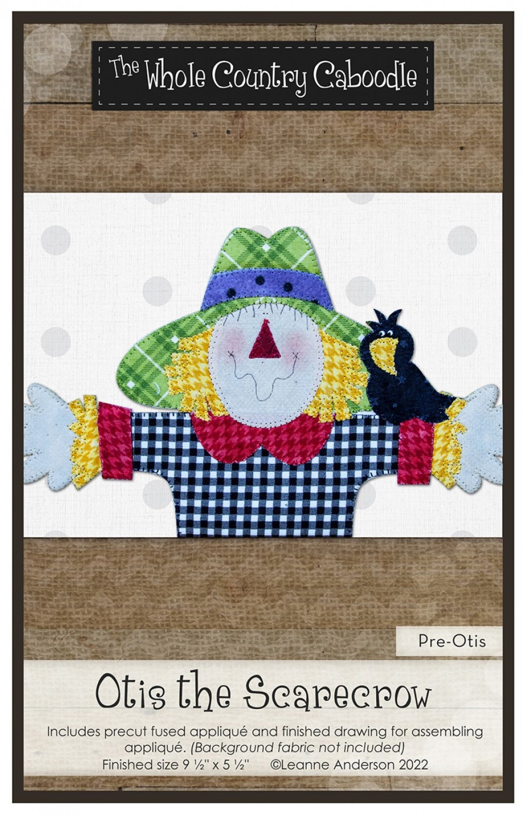 Otis the Scarecrow pre-cut Fusible Applique Pieces From: the Whole ...