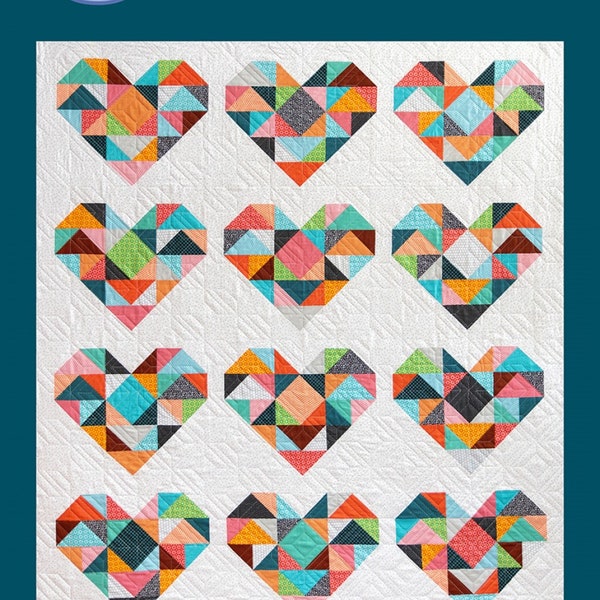Exploding Heart Quilt Pattern - Etsy