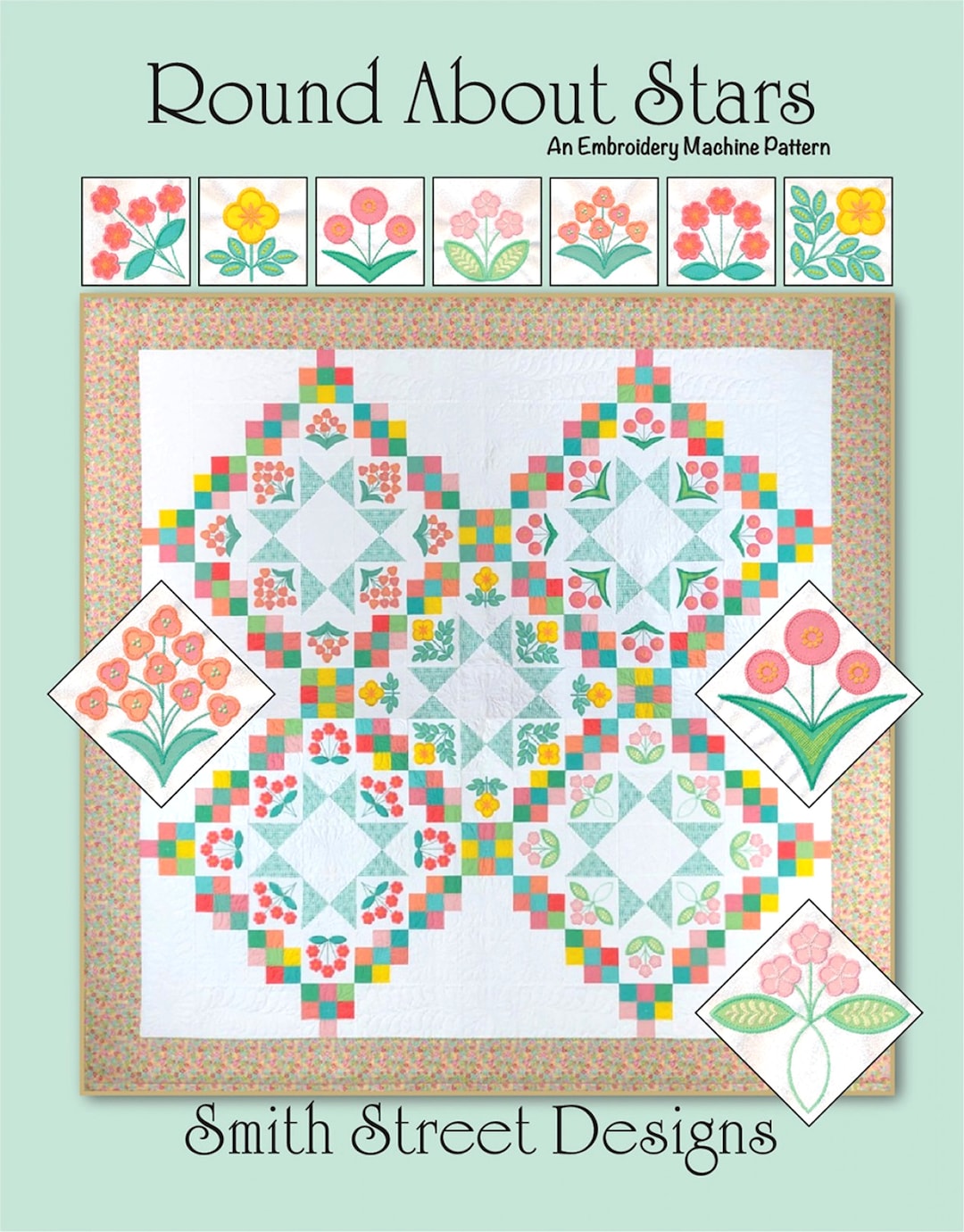 Round About Stars *machine Embroidery Quilt Design CD* From: Smith ...