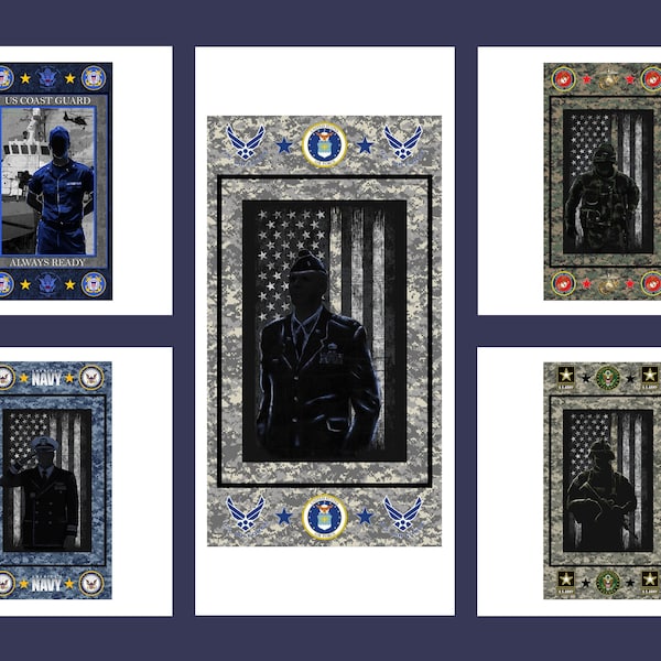 Military Quilt Panel - Etsy