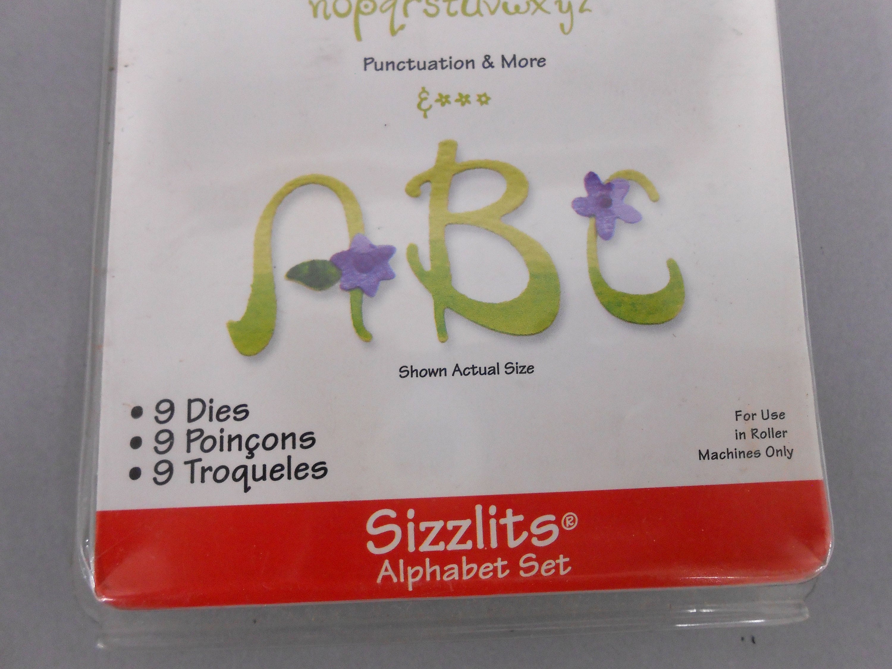 Sizzix Sizzlits Sproutsies Alphabet Die Set of 9 Garden Theme Upper ...