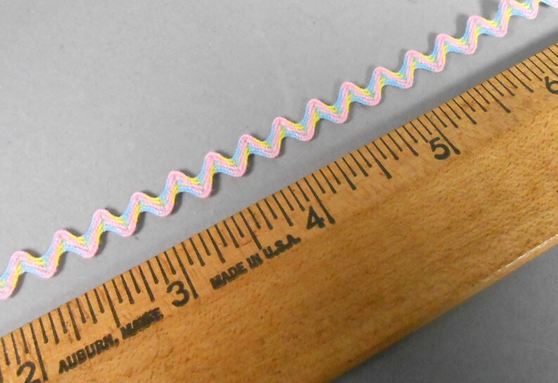 4 Yards Pink Multicolor Rick Rack Rainbow Ric Rac Trim Vintage - Etsy