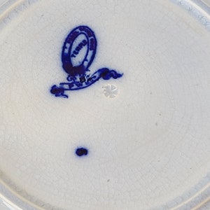 Flow Blue Temple Plate Podmore Walker and Co 1834 1849 - Etsy
