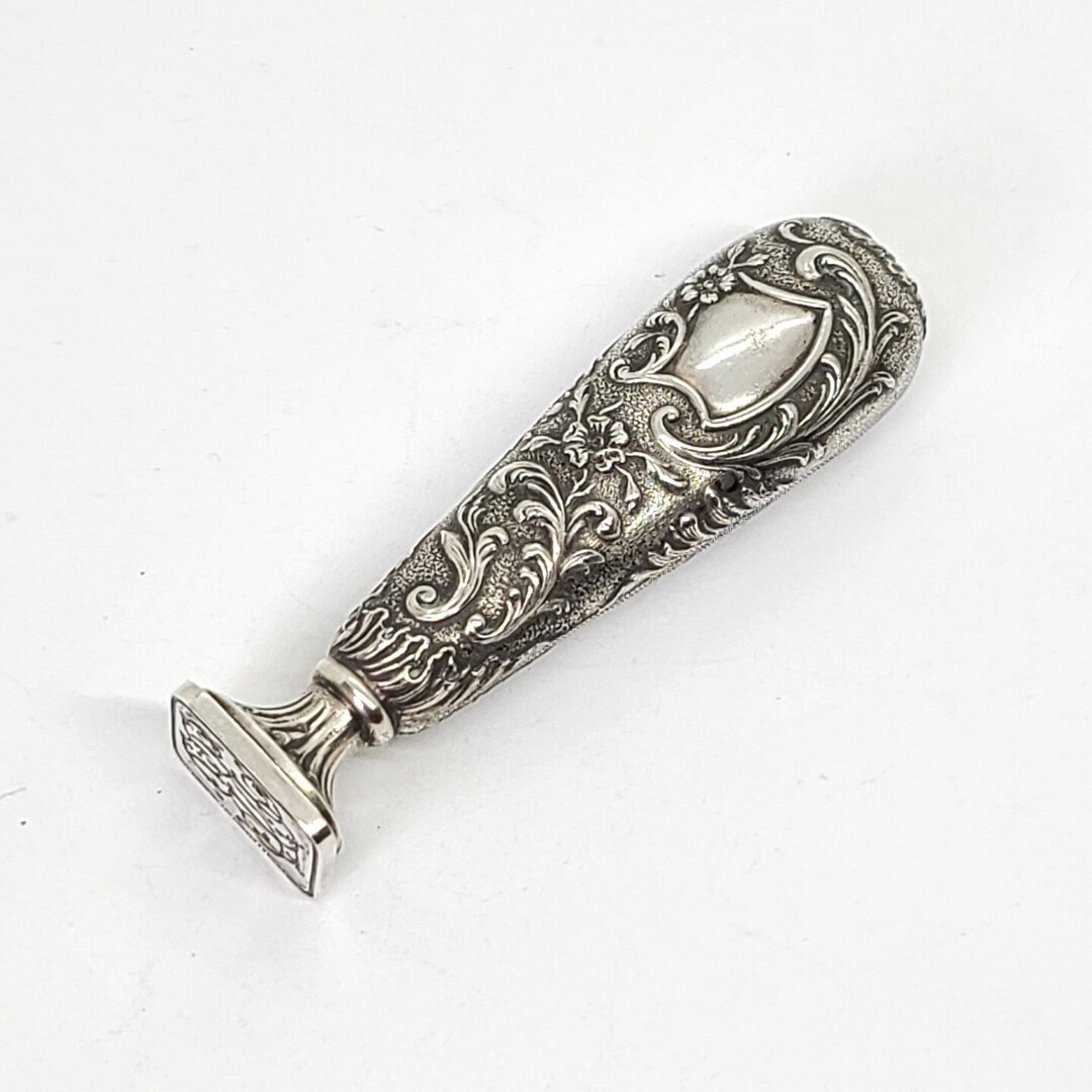 Antique Wax Seal Sterling Silver Art Nouveau Wax Stamp France - Etsy