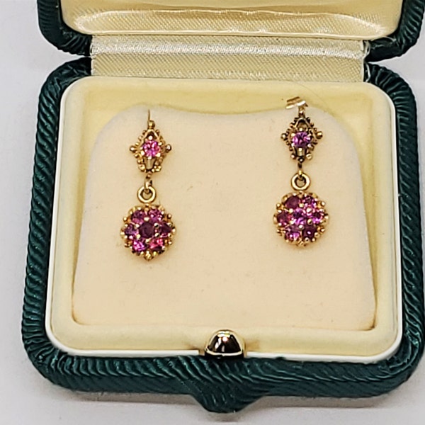 Pink Sapphire Earrings - Etsy