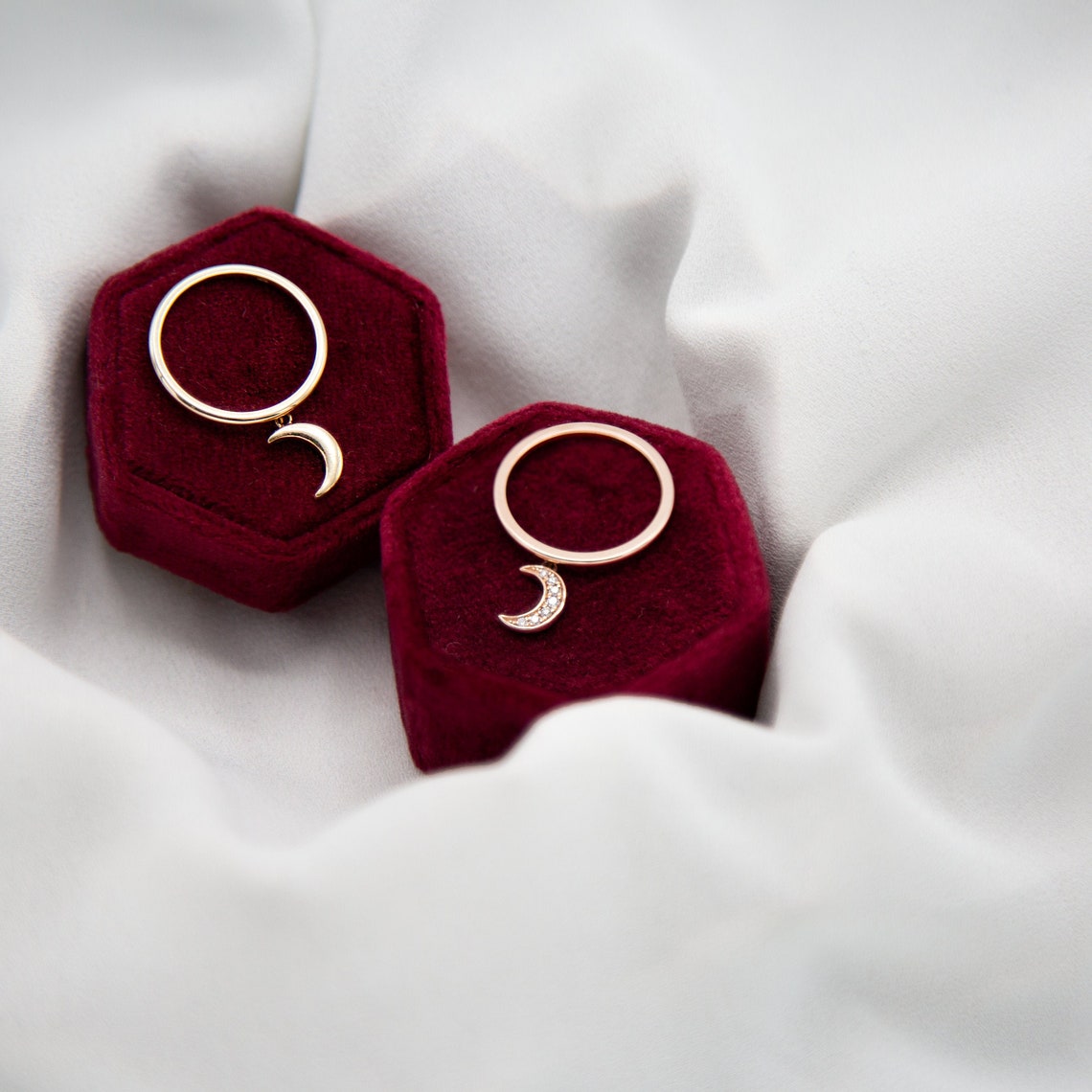 14k Solid Gold Charm Rings Pick Your Charm Ring - Etsy