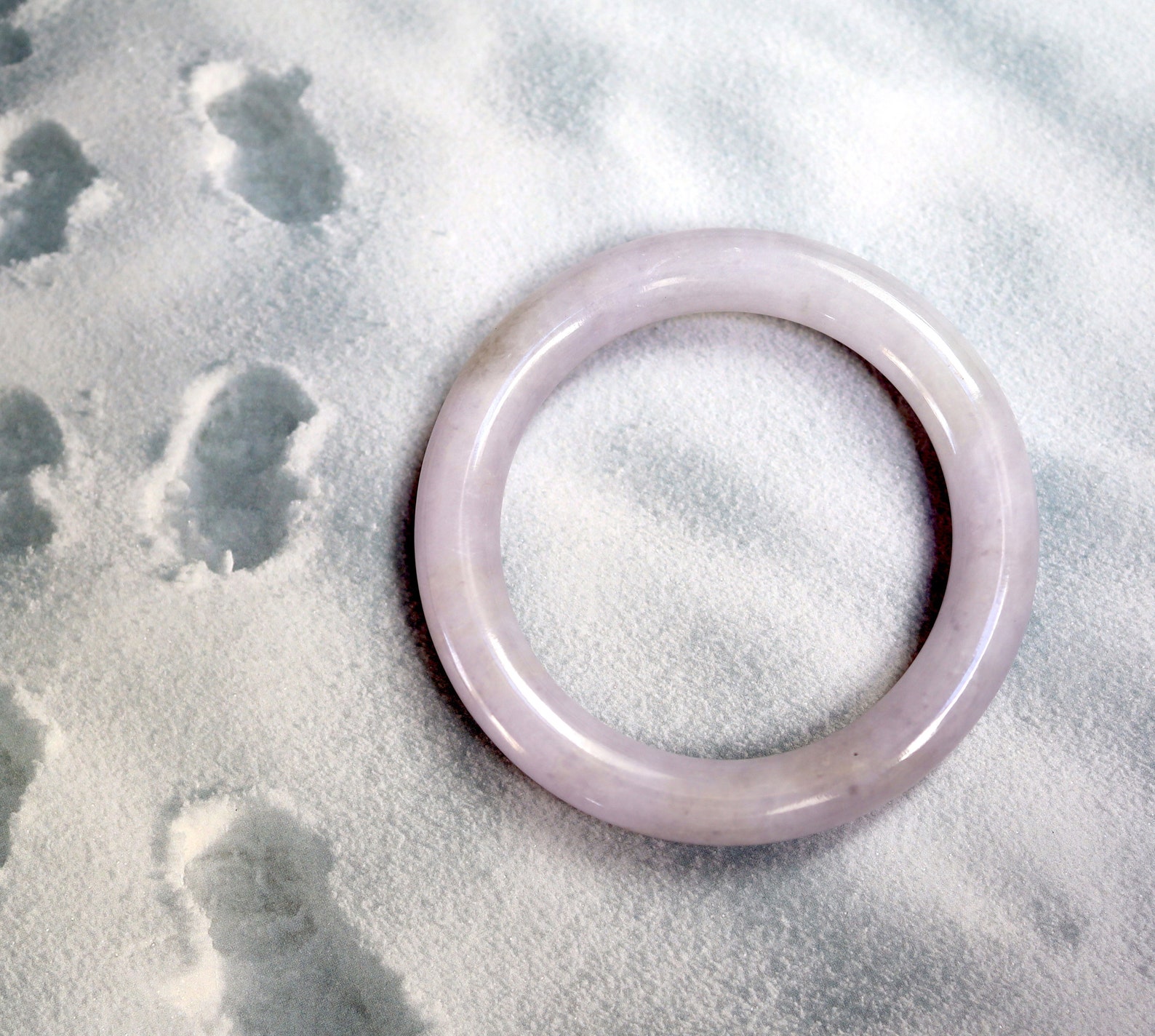 Jade Bangle Bracelet Lavender White Jade Bangle Wrist Size - Etsy