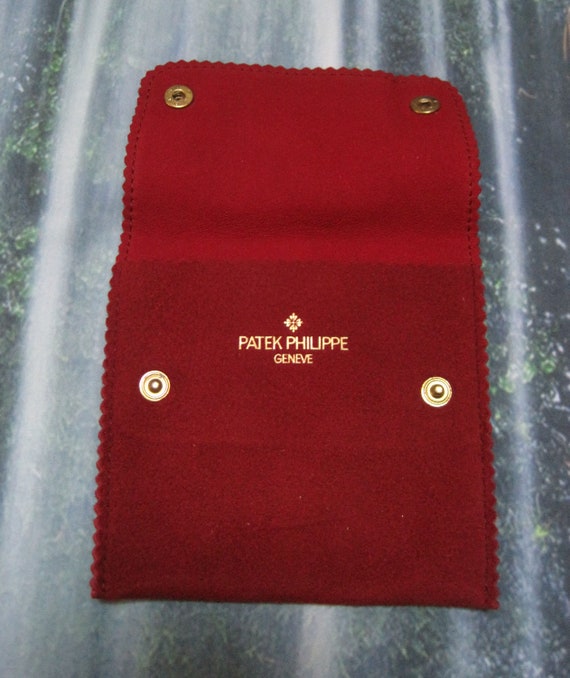 Vintage Patek Philippe Sueded Fabric Pouch Nautilus C… - Gem