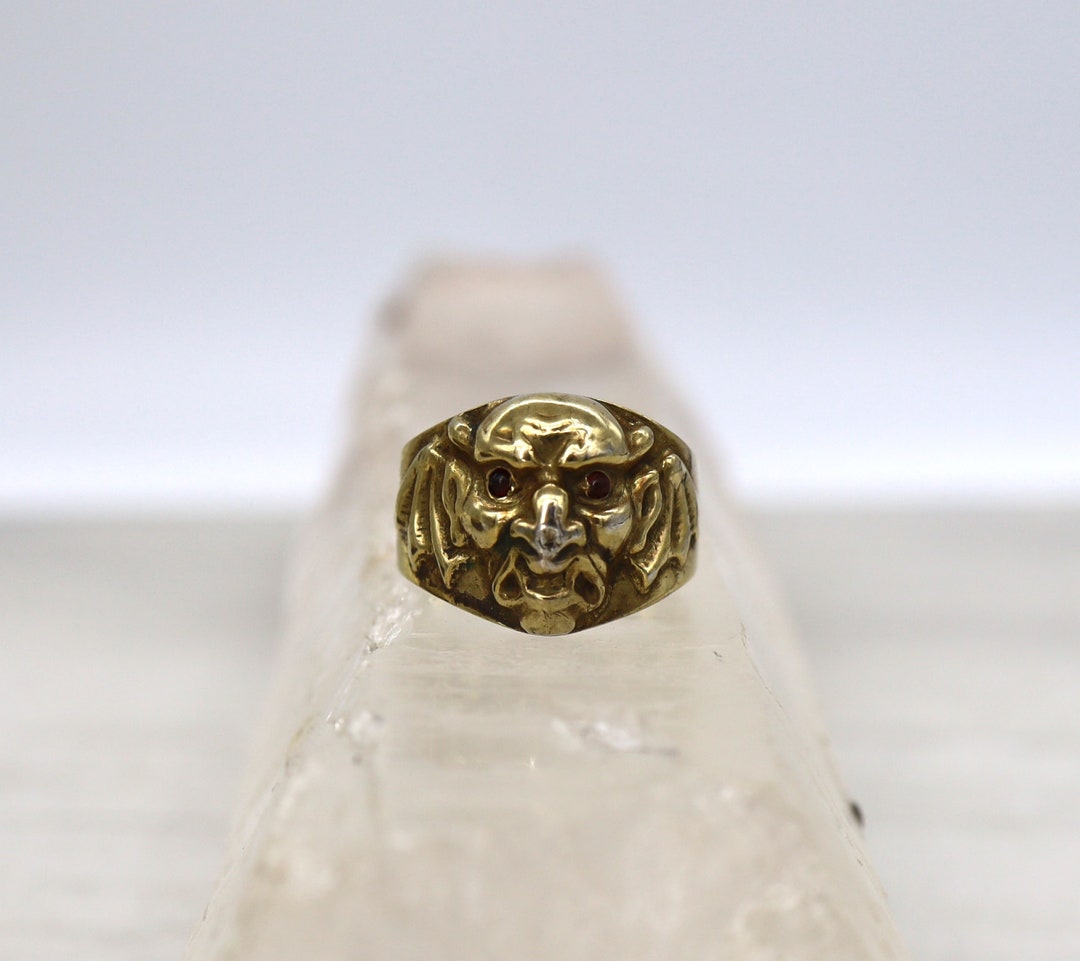 Art Deco Nosferatu Ring Pink Gold Size 8 3/4 DK746 - Etsy