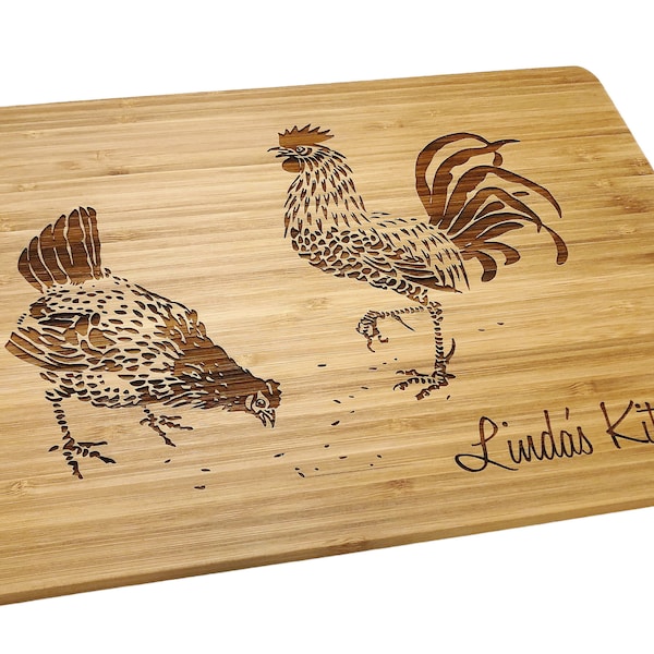 Rooster Custom Cutting Board - Etsy